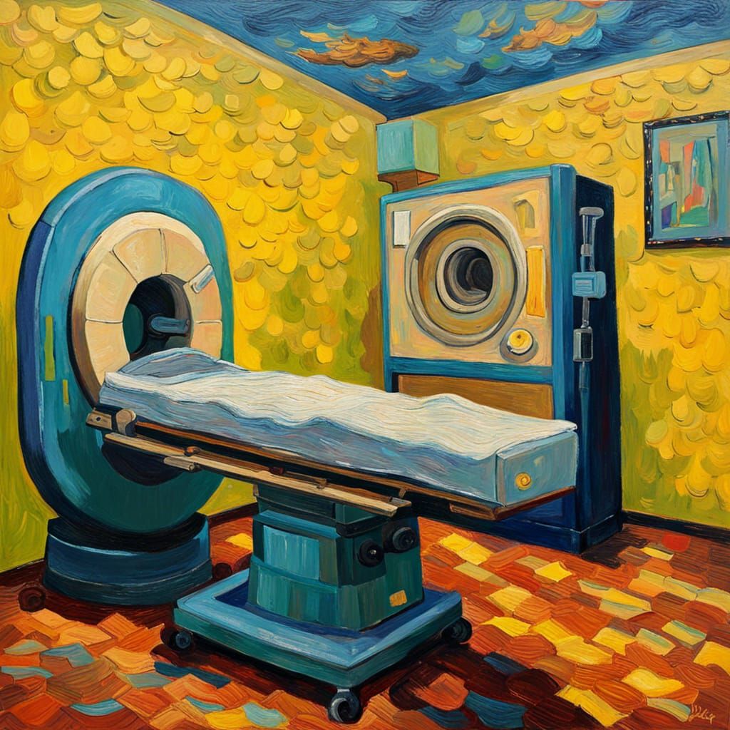 The MRI machine in the Yellow Room - AI Generated Artwork - NightCafe ...