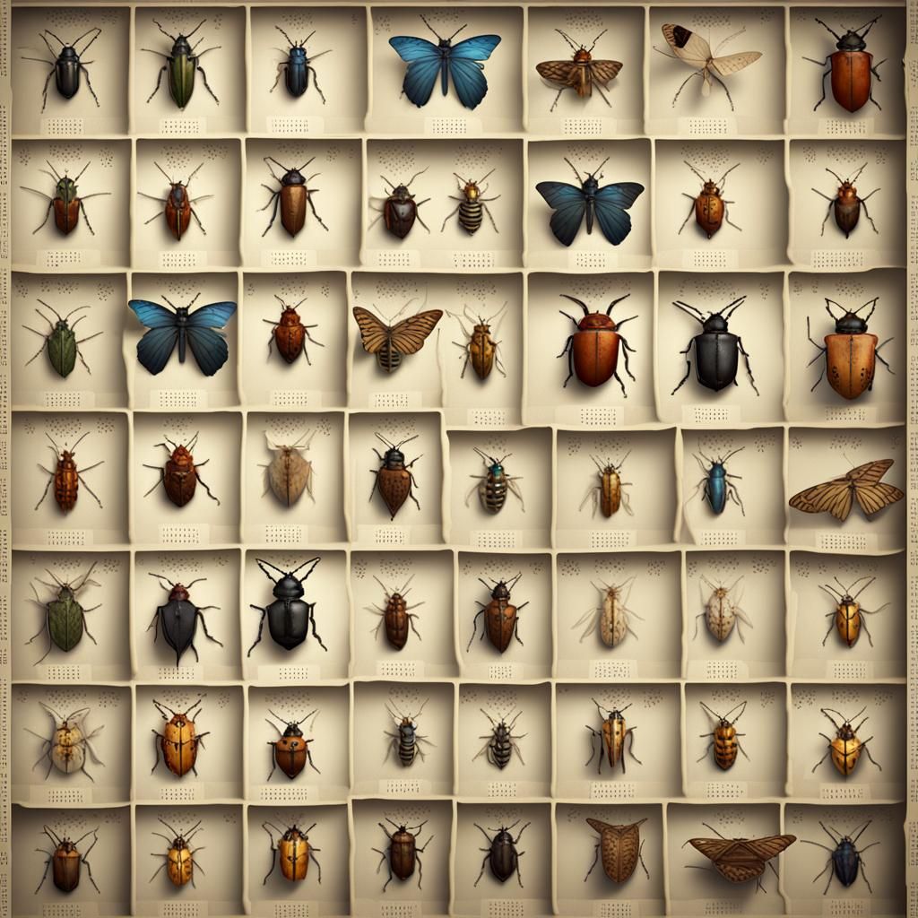 Classified Insects - AI Generated Artwork - NightCafe Creator