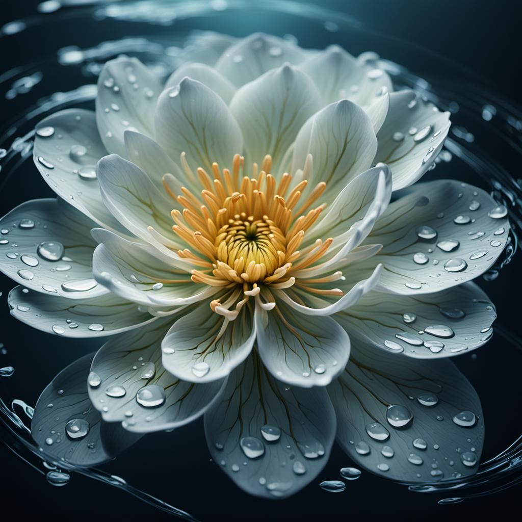 Dewy Bloom V3 - AI Generated Artwork - NightCafe Creator