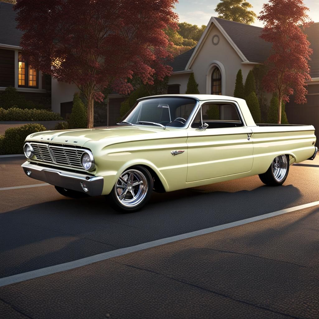 1964 FORD FALCON RANCHERO RESTOMOD. LOWERED SUSPENSION, LOW PROFILE ...