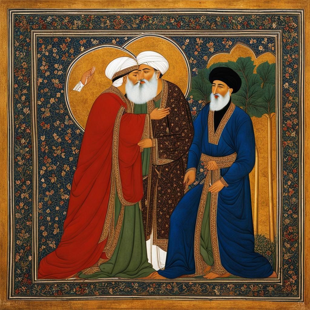 The kiss (Medieval-Persian-Arab edition) - AI Generated Artwork ...