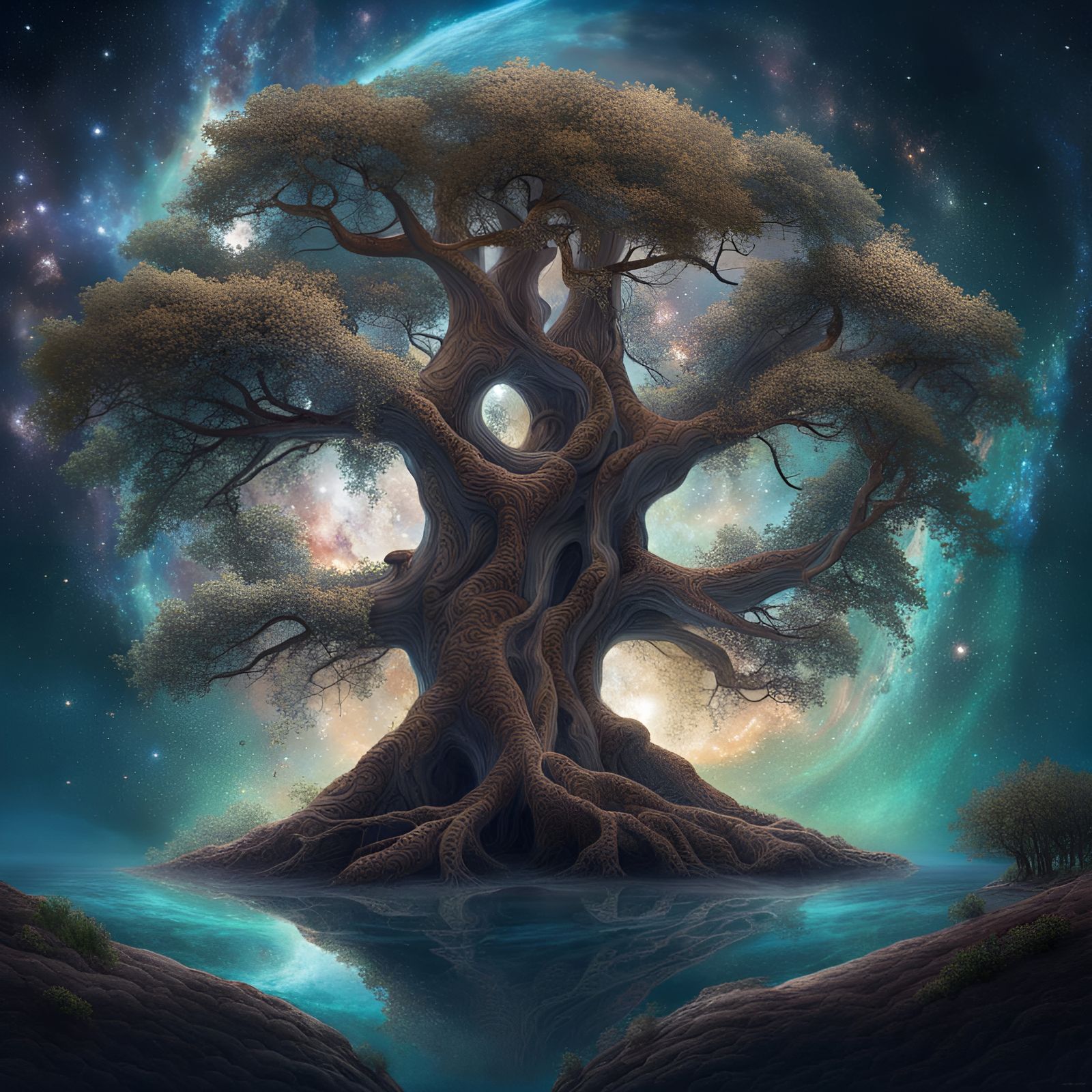 The Teaching Tree - AI Generated Artwork - NightCafe Creator