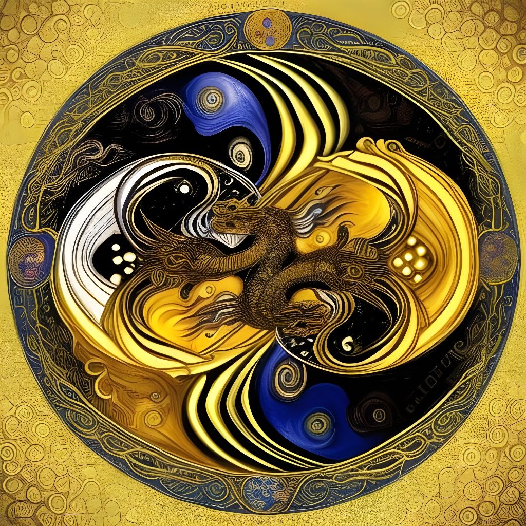 Sun and Moon Dragons - AI Generated Artwork - NightCafe Creator