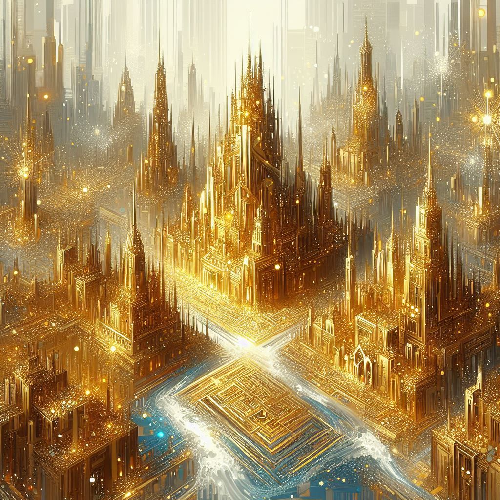 Golden City - AI Generated Artwork - NightCafe Creator