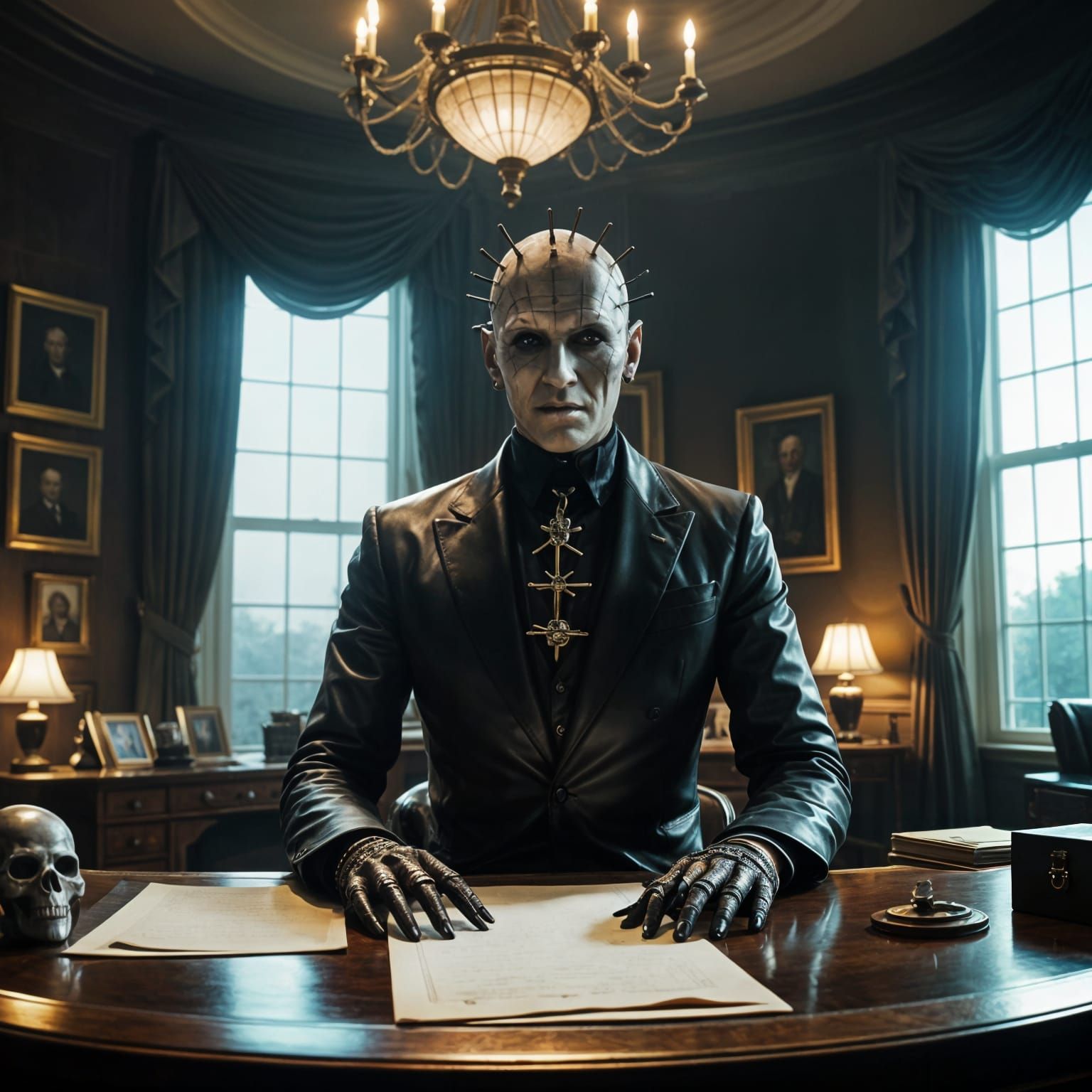 An ultra realistic, ultra detailed, Pinhead, from ... - AI Art