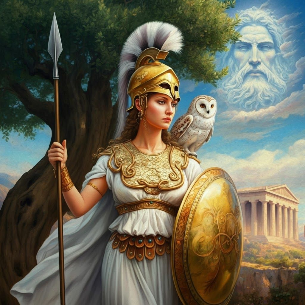 Goddess Athena - AI Generated Artwork - NightCafe Creator