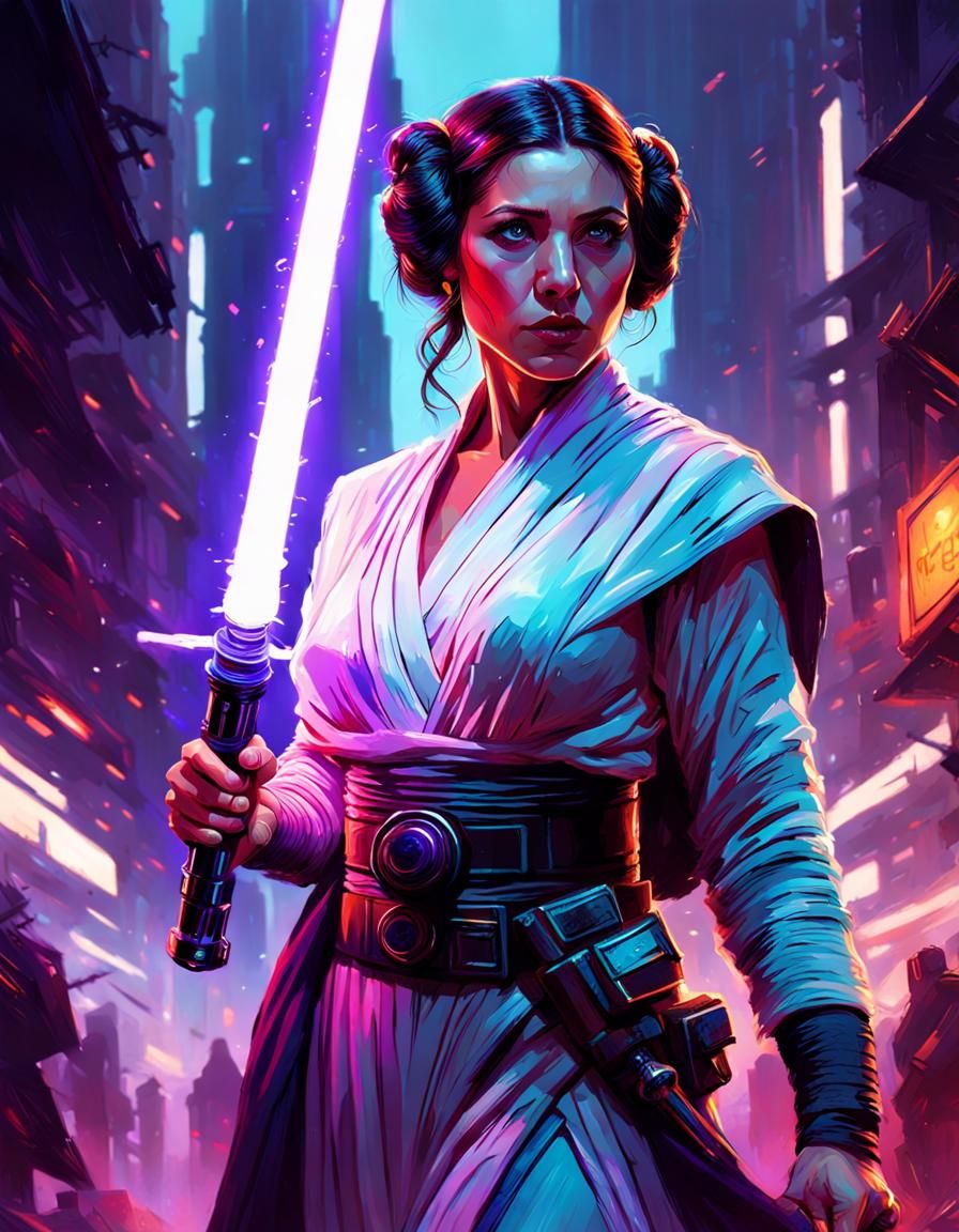 Leia Skywalker - AI Generated Artwork - NightCafe Creator
