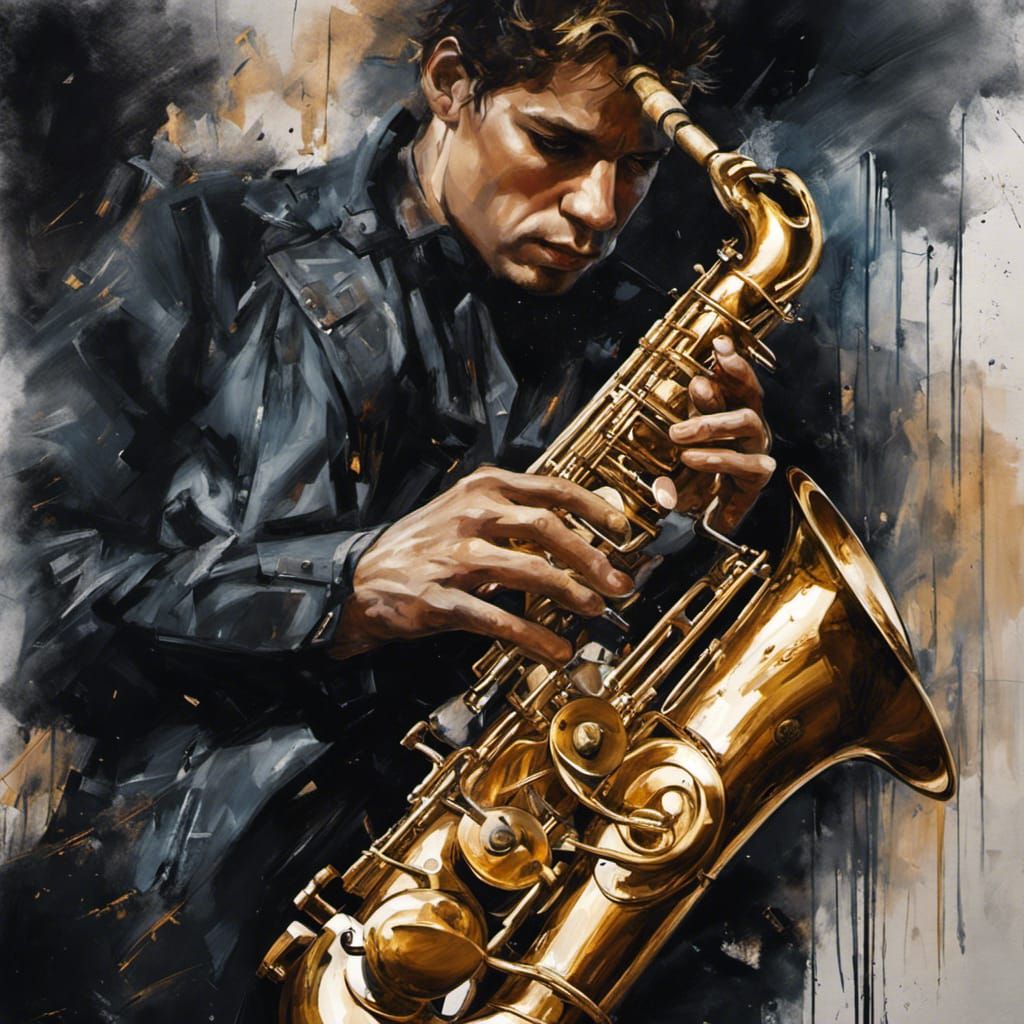 Saxophone - AI Generated Artwork - NightCafe Creator