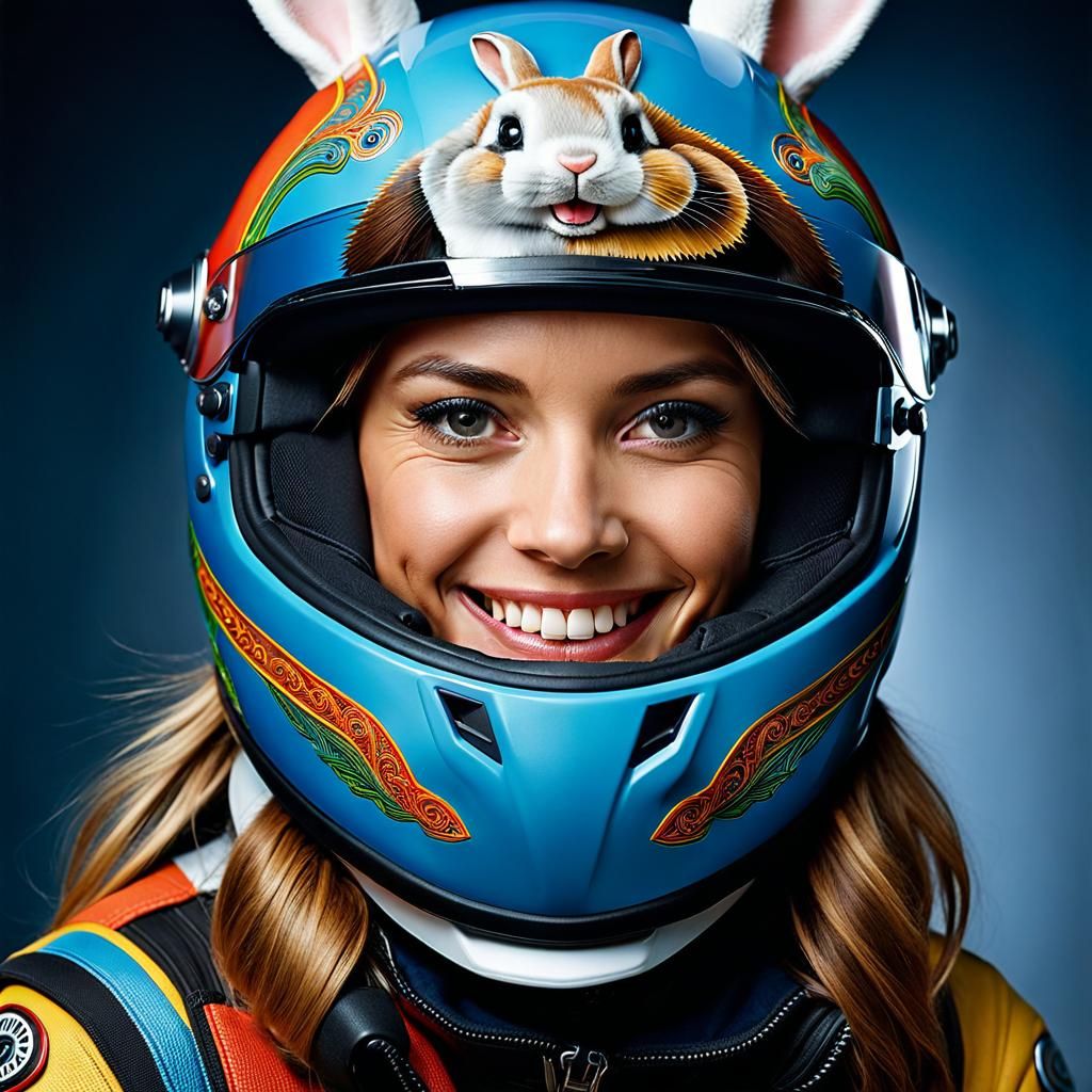 Rabbit helmet (Real Cartoon XL v4) - AI Generated Artwork - NightCafe ...