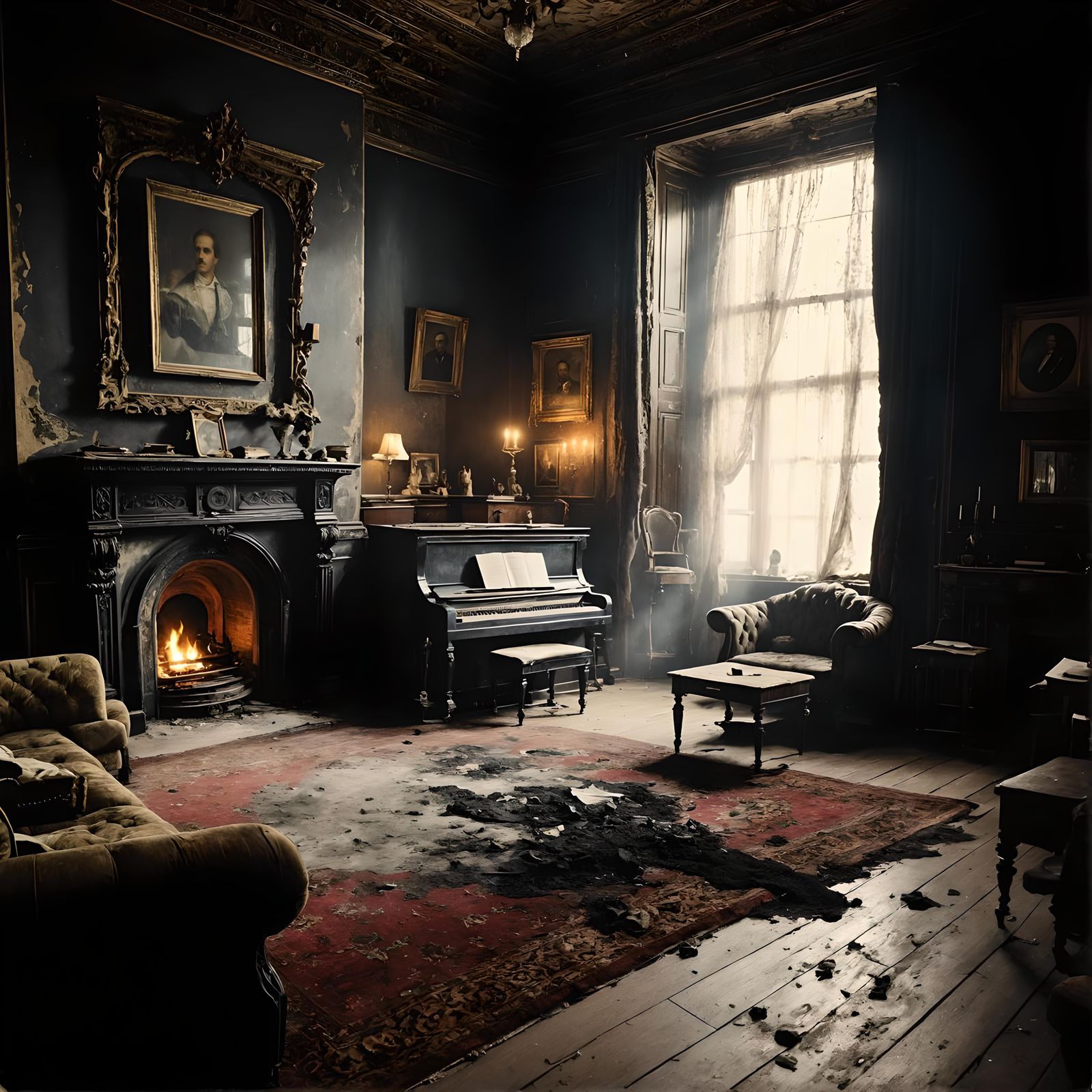 Another spooky home - AI Generated Artwork - NightCafe Creator