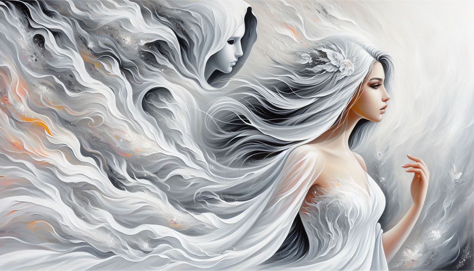 Phantom of the bride's past - AI Generated Artwork - NightCafe Creator