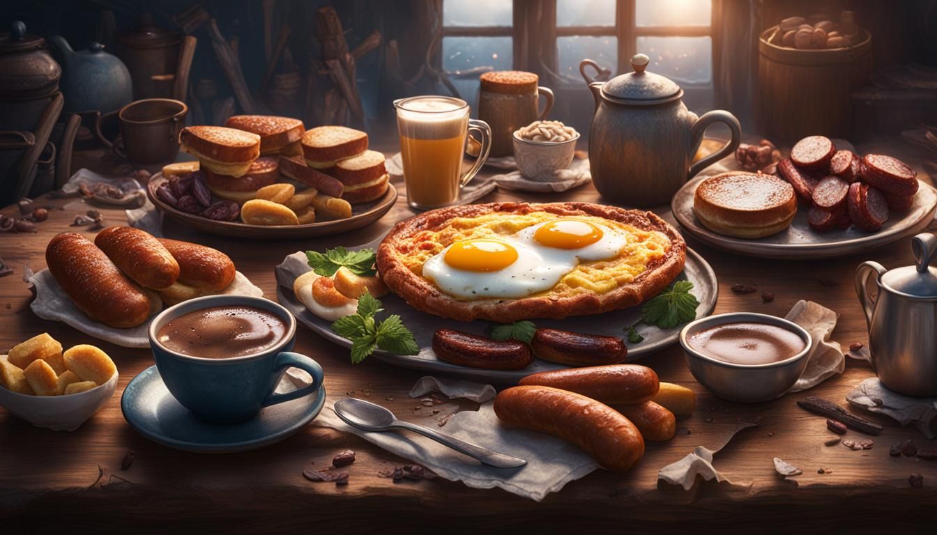 breakfast time! - AI Generated Artwork - NightCafe Creator