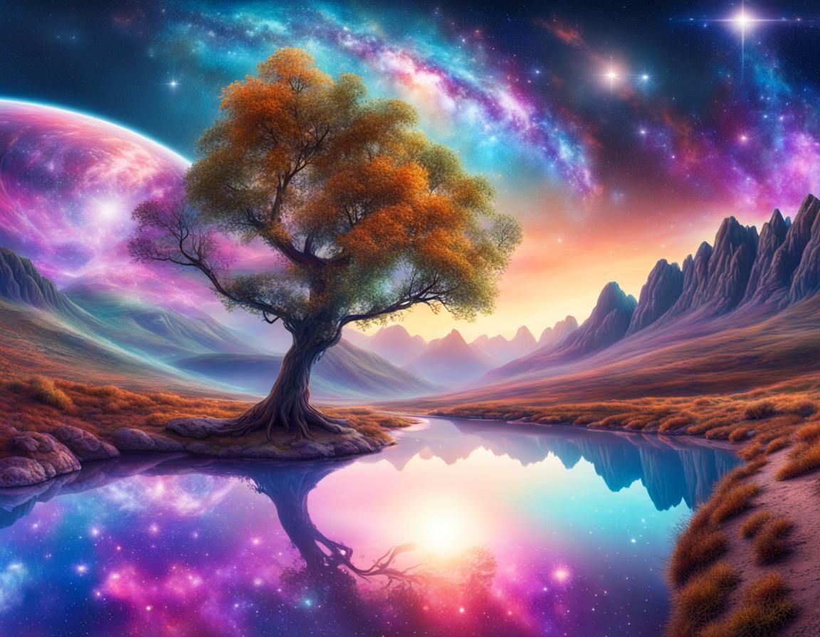 Starry night - AI Generated Artwork - NightCafe Creator