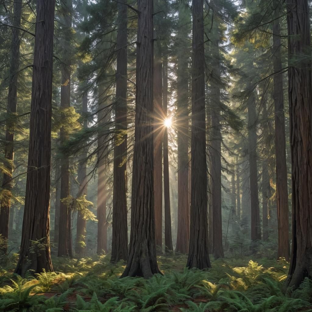 Redwood Forest - AI Generated Artwork - NightCafe Creator