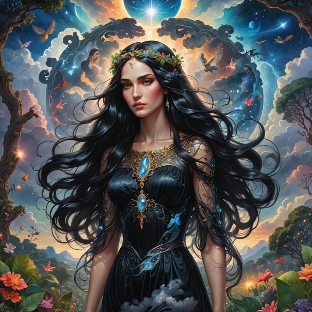 Lilith In The Garden of Eden - AI Generated Artwork - NightCafe Creator