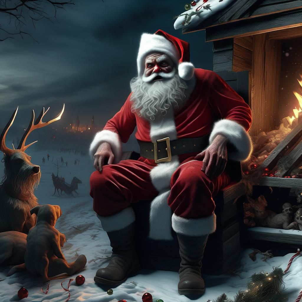 Evil Santa Claus. - AI Generated Artwork - NightCafe Creator