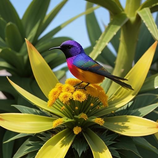 Sunbird pollinator - AI Generated Artwork - NightCafe Creator