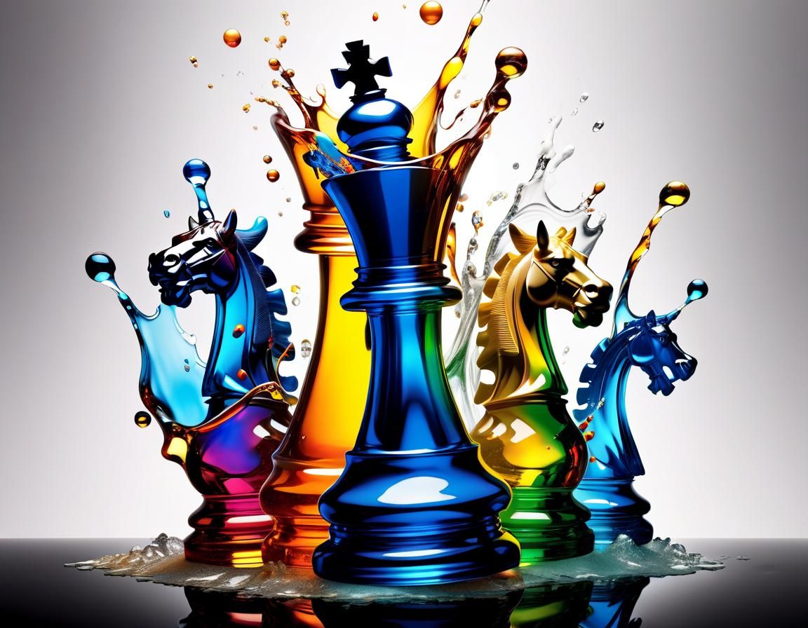 Chess Splash - AI Generated Artwork - NightCafe Creator