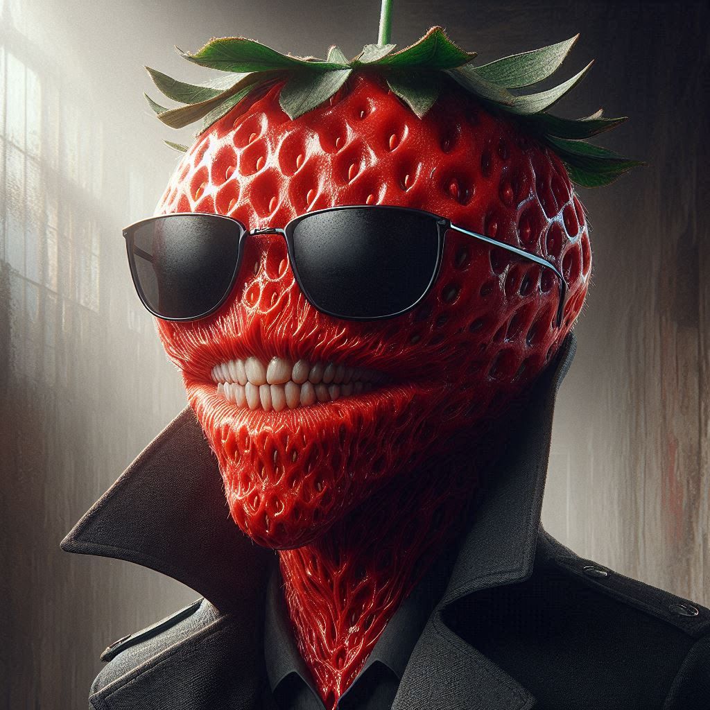 A Cool Strawberry Guy - AI Generated Artwork - NightCafe Creator