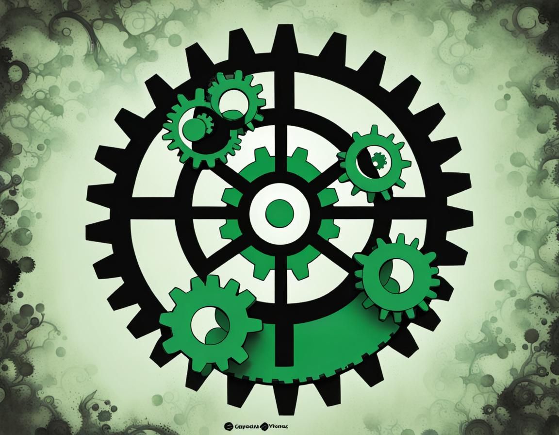 Cogwheel Banners - AI Generated Artwork - NightCafe Creator