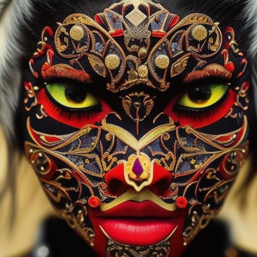 Intricate mask - AI Generated Artwork - NightCafe Creator