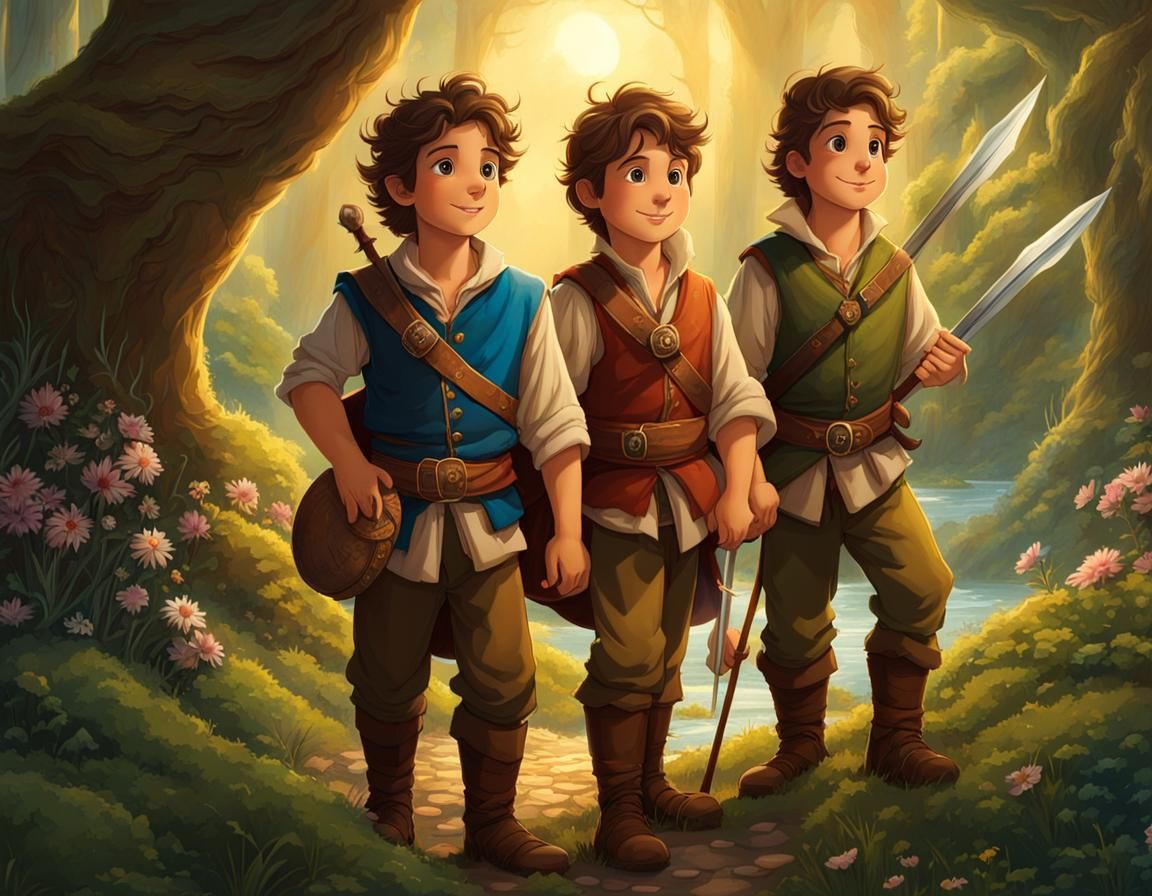 three brave brothers - AI Generated Artwork - NightCafe Creator