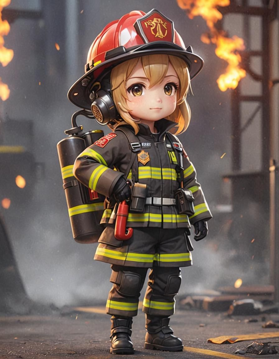Firefighter - AI Generated Artwork - NightCafe Creator