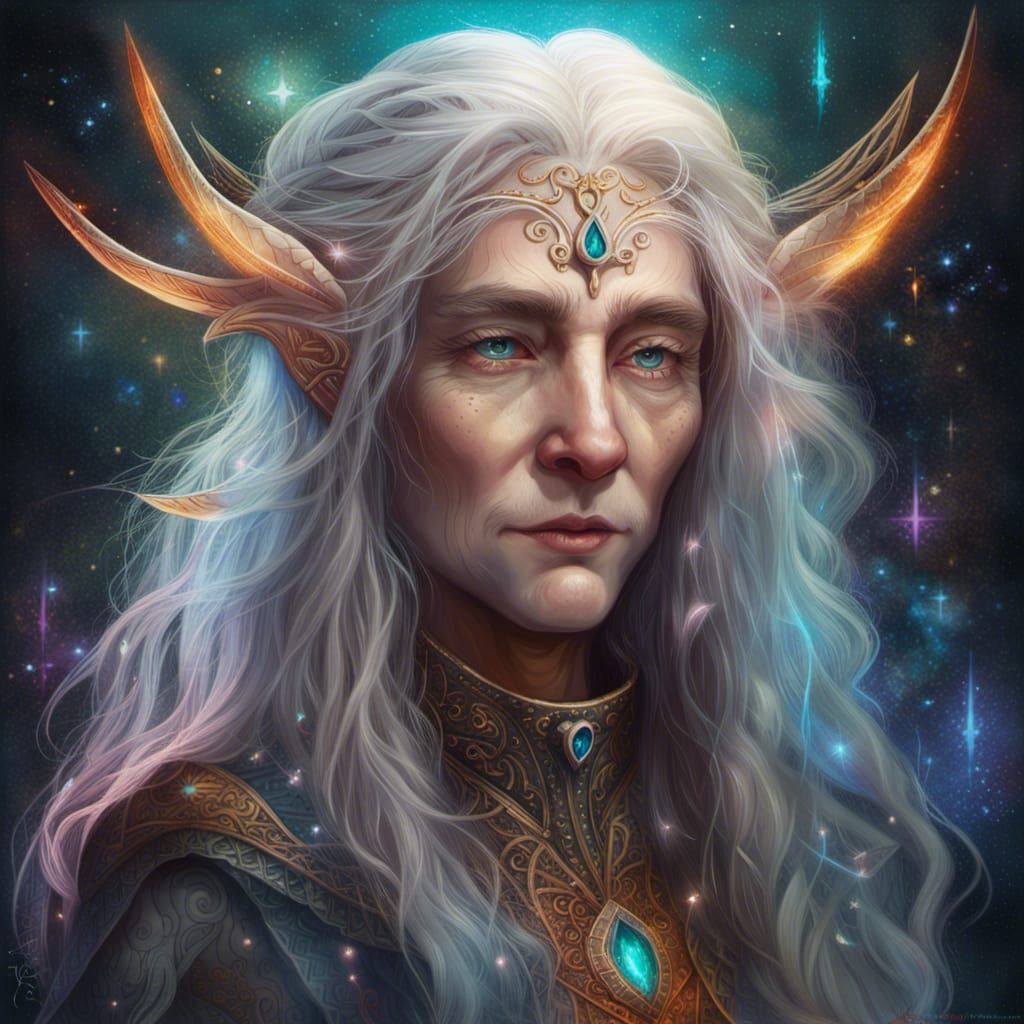 Astral elf - AI Generated Artwork - NightCafe Creator