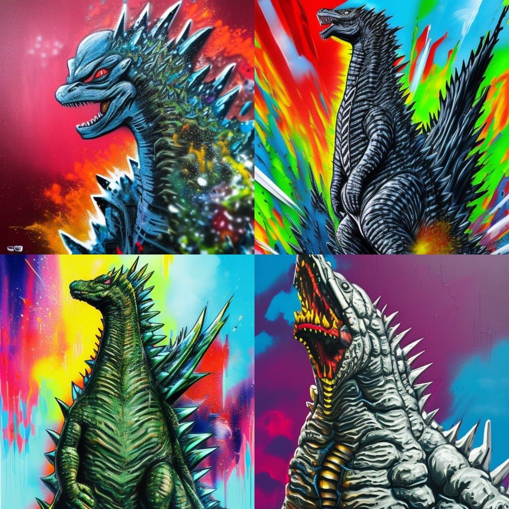 Godzilla - AI Generated Artwork - NightCafe Creator