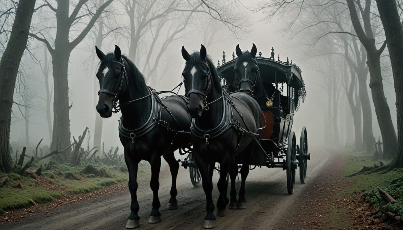On a cold and stormy night, a mysterious gothic woman races through an ...