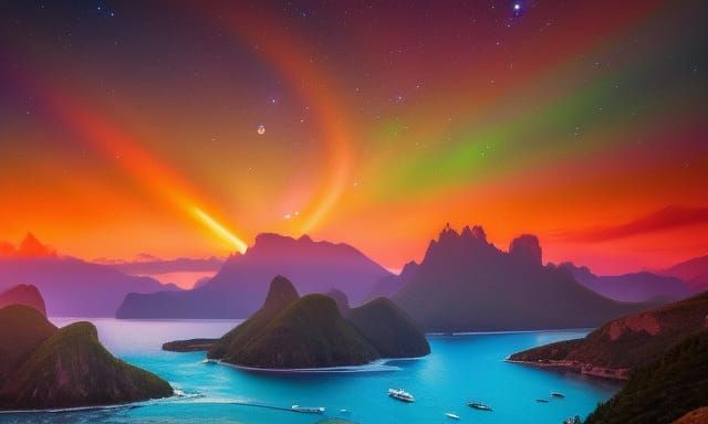 Early morning colors - AI Generated Artwork - NightCafe Creator