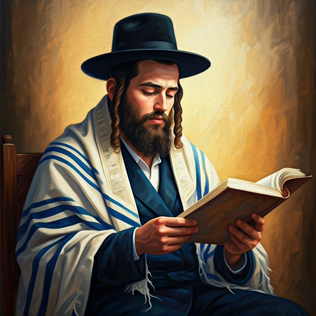 Haredi Jewish Youth in Ornate, Locally-Inspired At... - AI Art