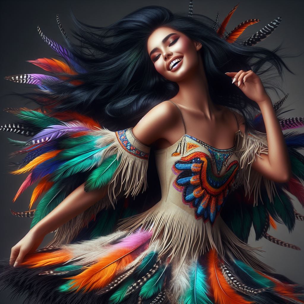 feather dance 1 - AI Generated Artwork - NightCafe Creator