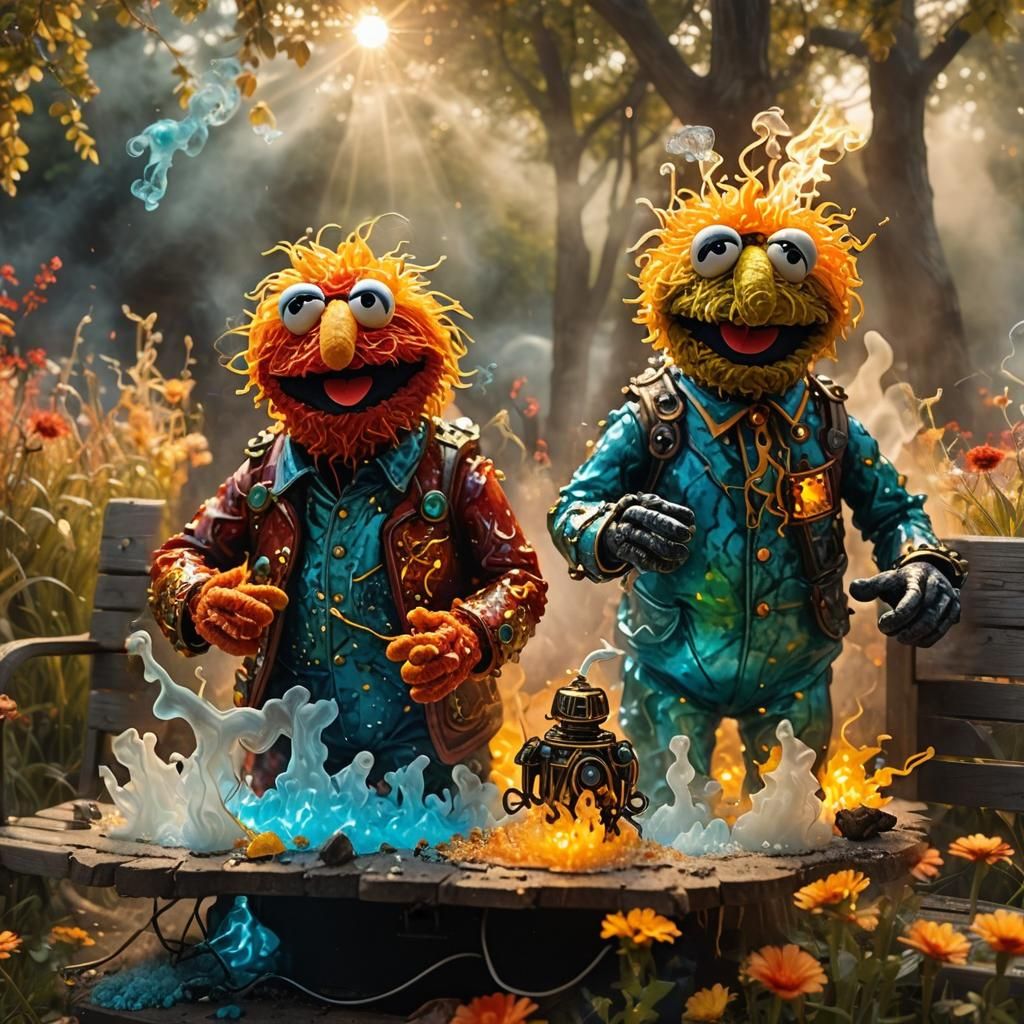 Misplaced Muppets - AI Generated Artwork - NightCafe Creator