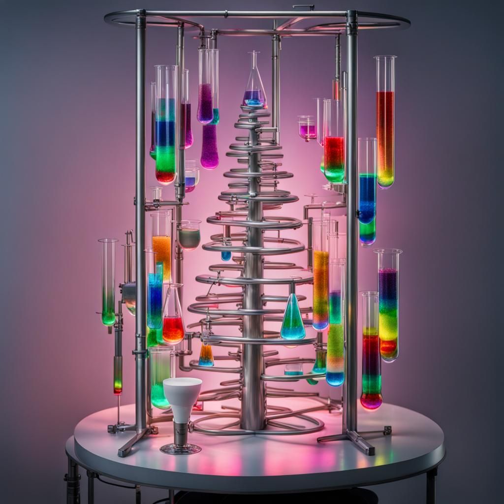 Christmas at the lab - AI Generated Artwork - NightCafe Creator