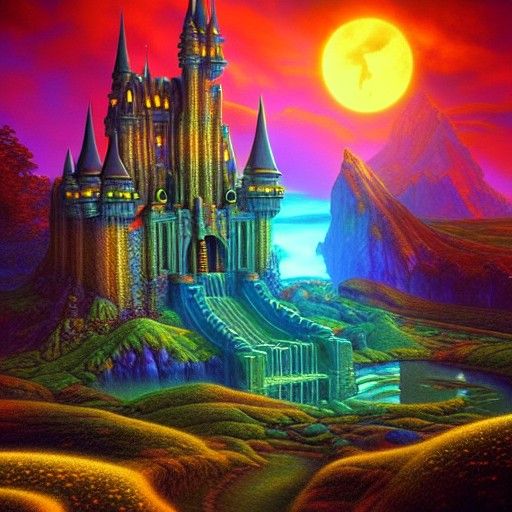 Castle of Everling - AI Generated Artwork - NightCafe Creator