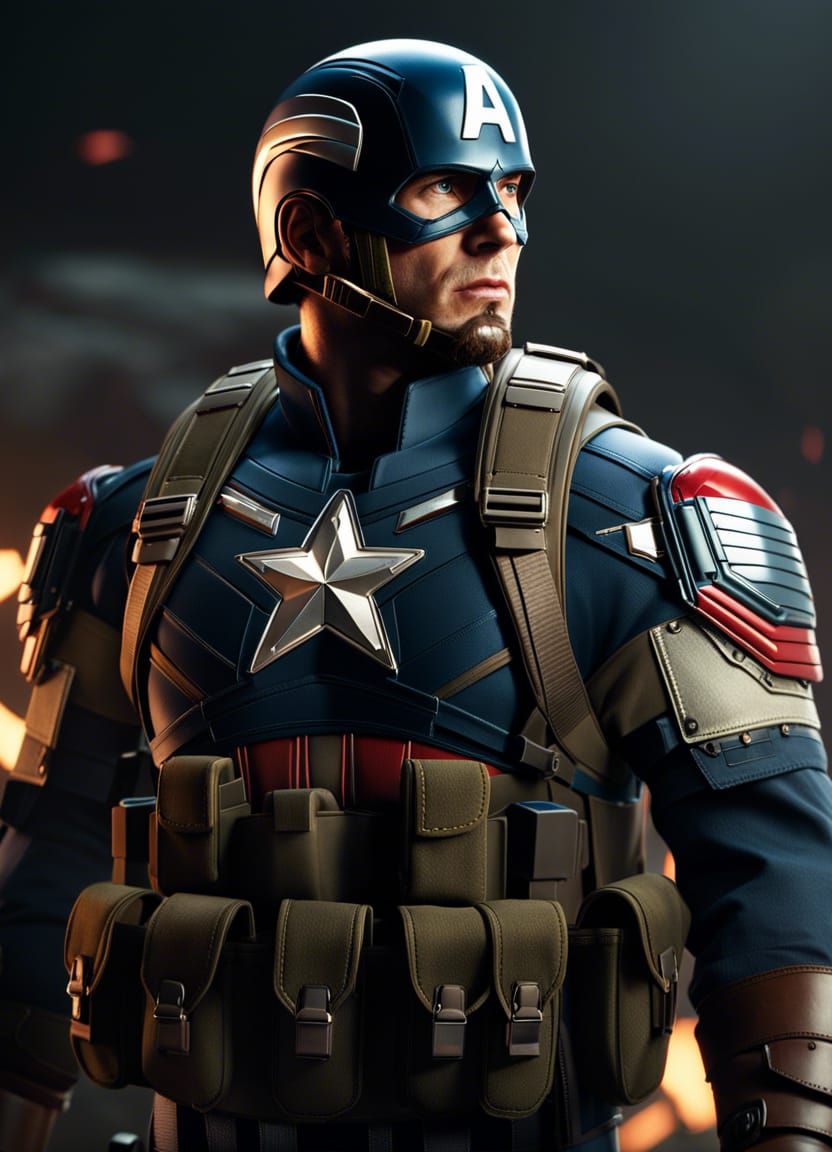 Captain America - AI Generated Artwork - NightCafe Creator