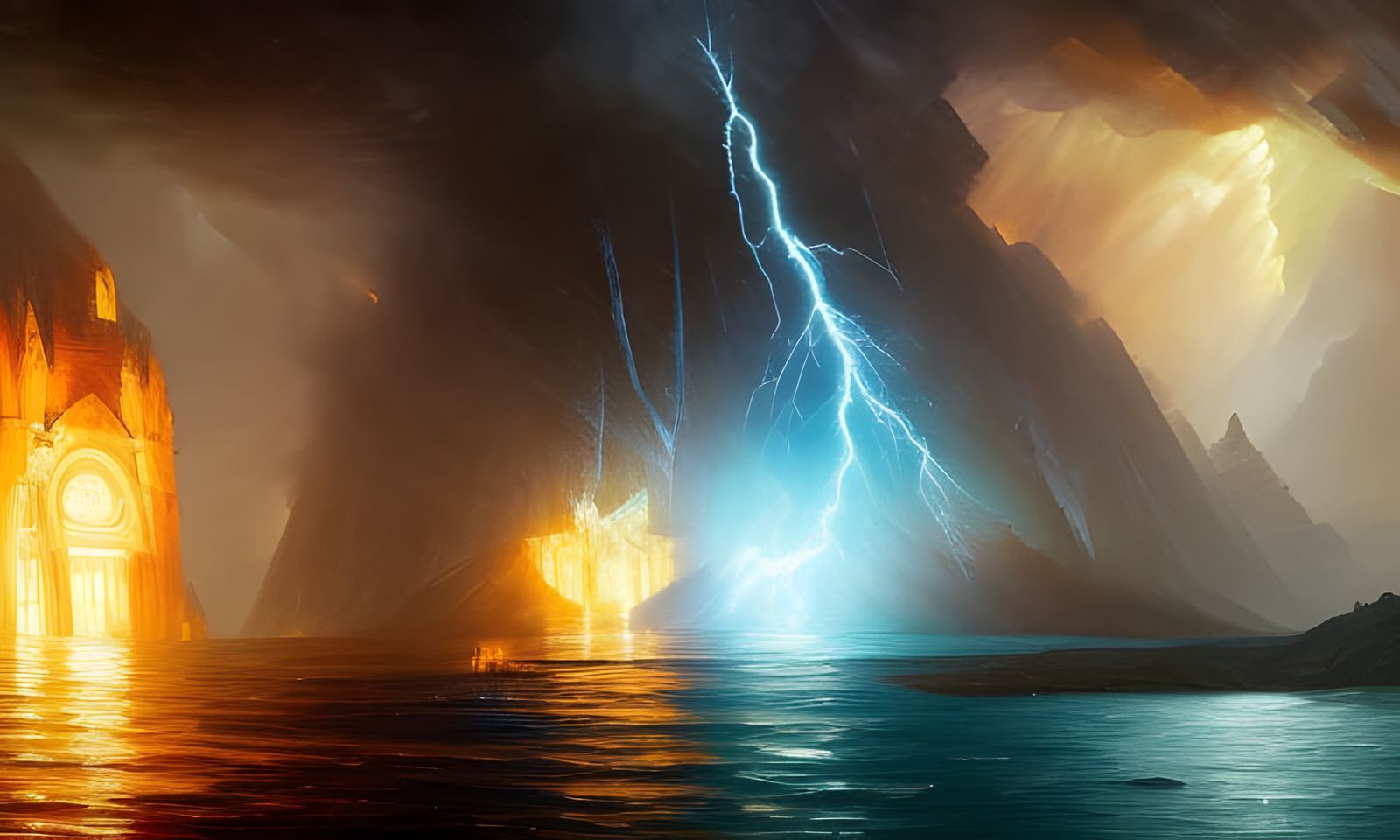 lightning - AI Generated Artwork - NightCafe Creator