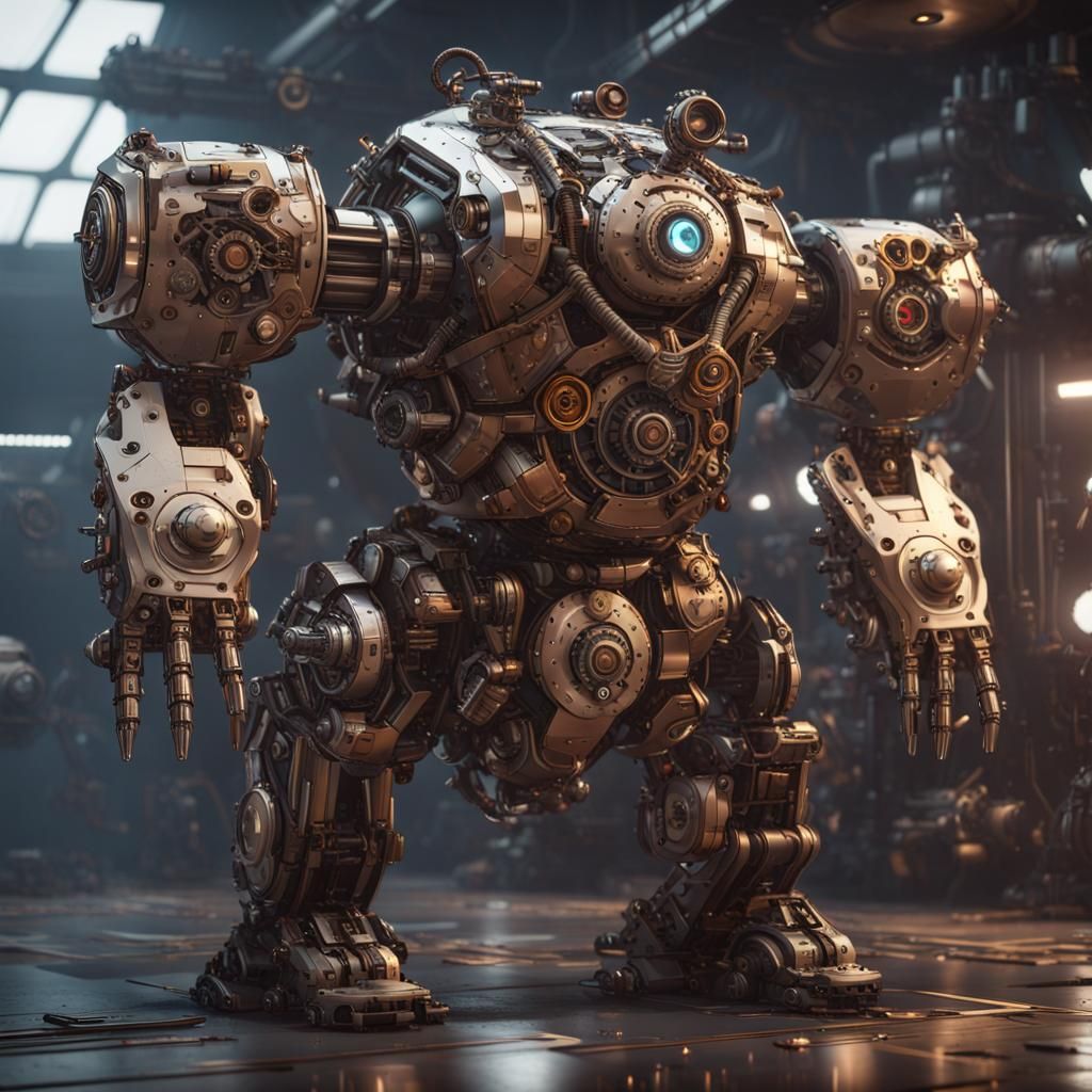 Clockwork Robot - AI Generated Artwork - NightCafe Creator