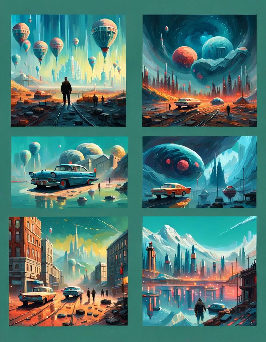 Retrofuturism refers to depictions of the future created in the past ...