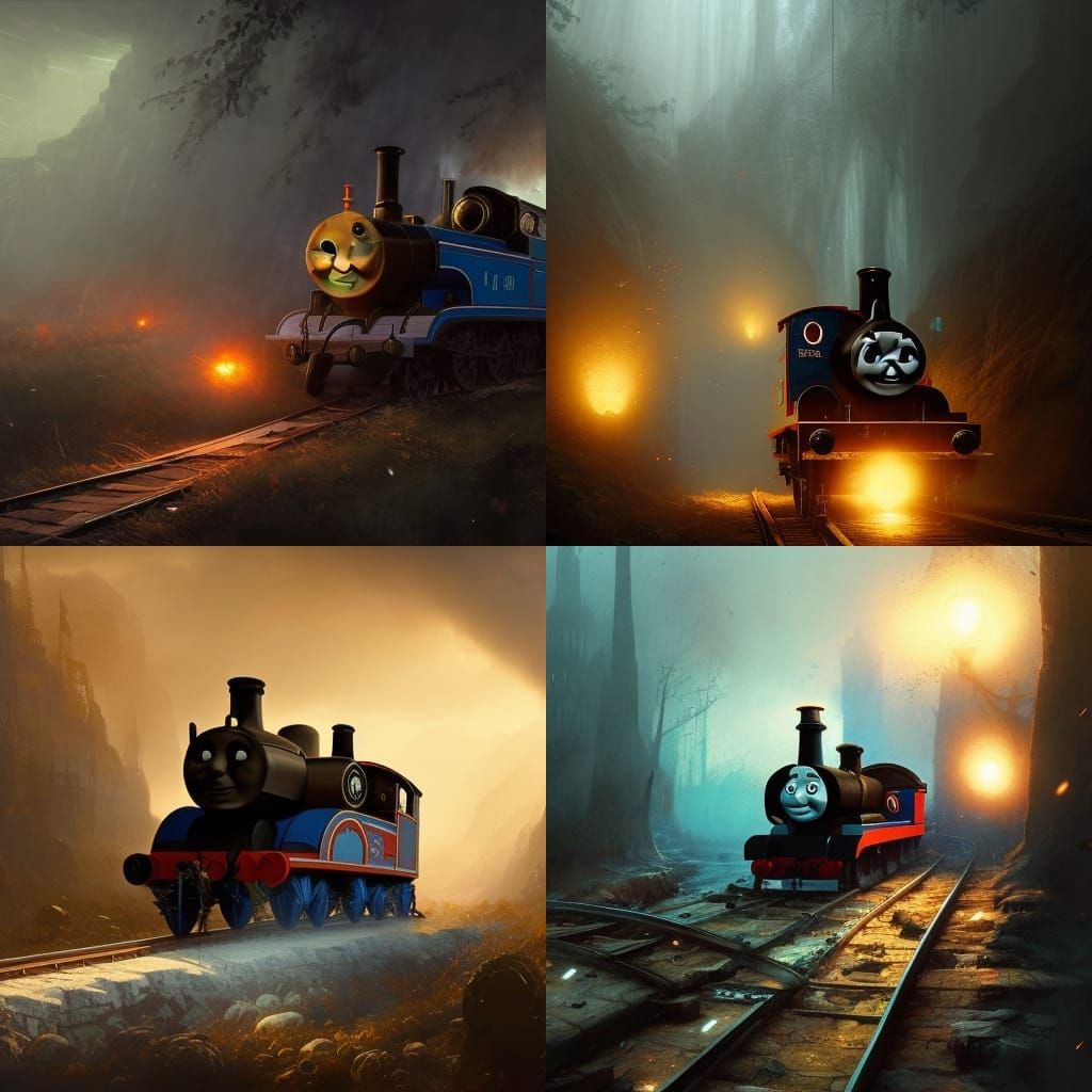 Thomas the tank engine Eldritch horror - AI Generated Artwork ...