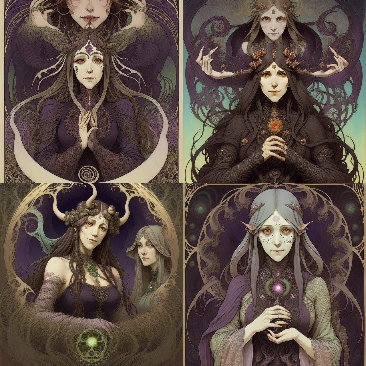 eerie girls - AI Generated Artwork - NightCafe Creator