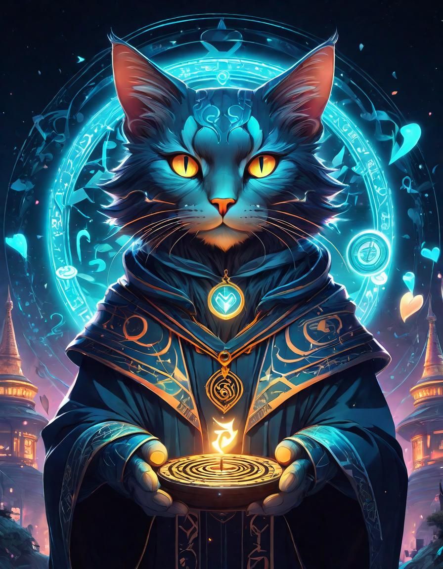 An anthropomorphic wizard cat - AI Generated Artwork - NightCafe Creator