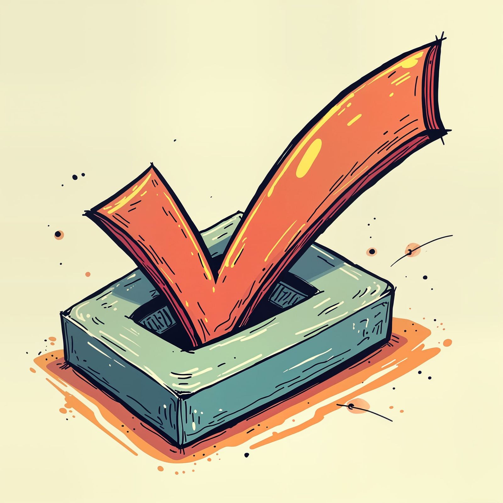 Fun animated checkbox - Vibrant Animated Checkbox in Retro C...