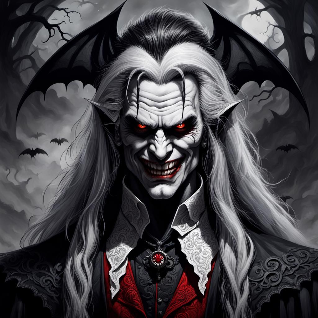 Portrait of a Vampire 6 - AI Generated Artwork - NightCafe Creator