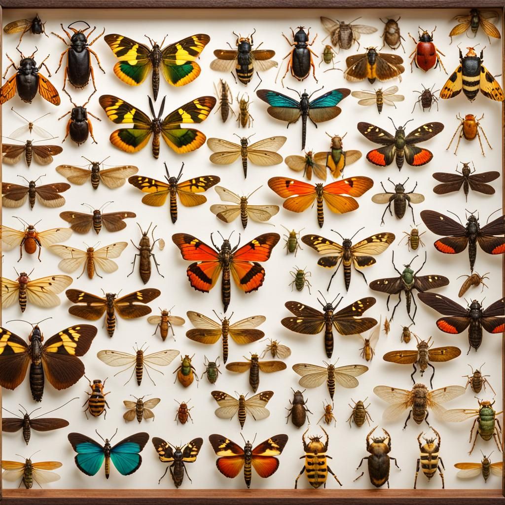Entomology specimen case - AI Generated Artwork - NightCafe Creator