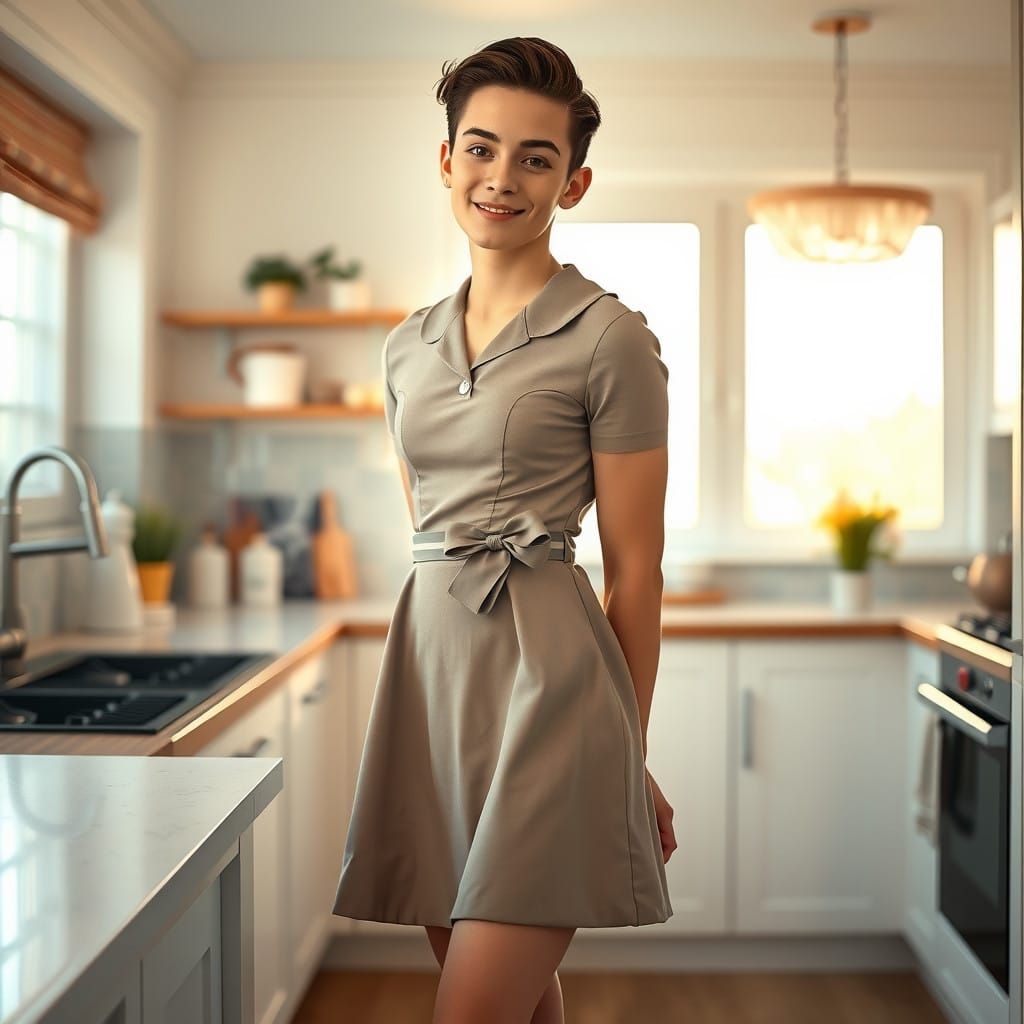 Charming Masculine Figure in 1950s-Inspired Peter ... - AI Art