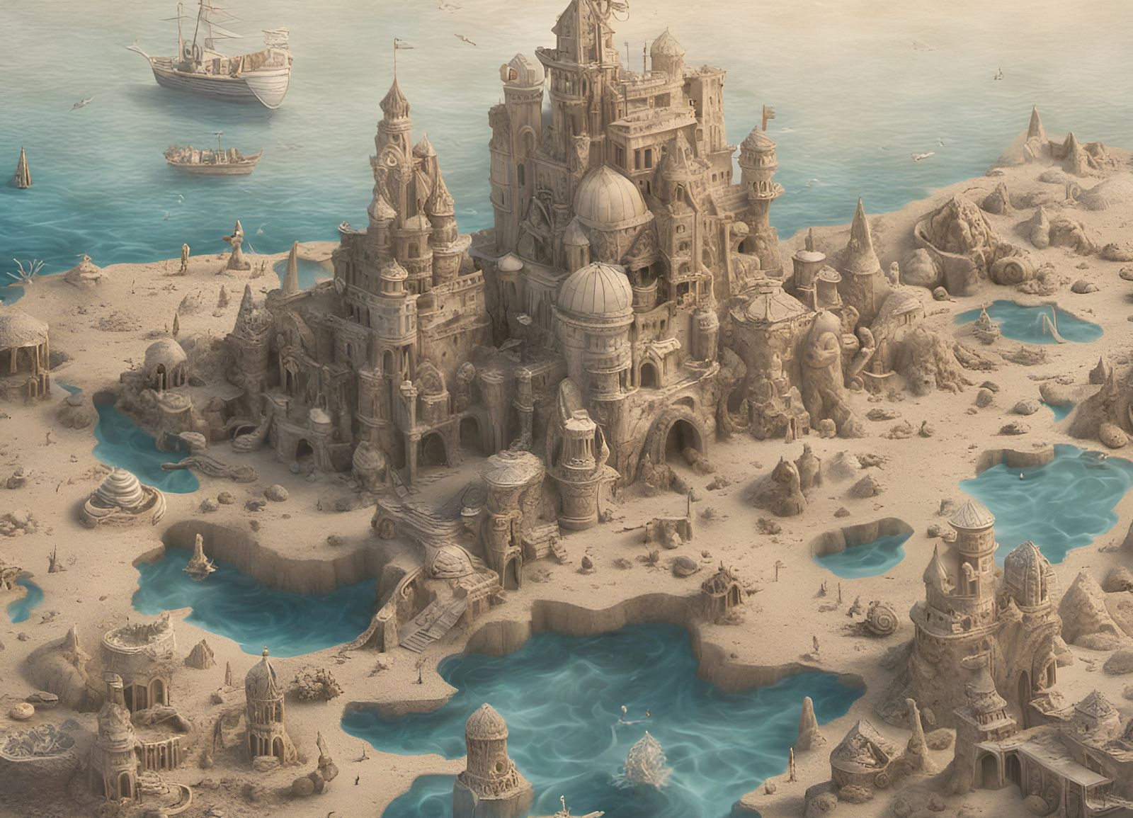 Sand City - AI Generated Artwork - NightCafe Creator