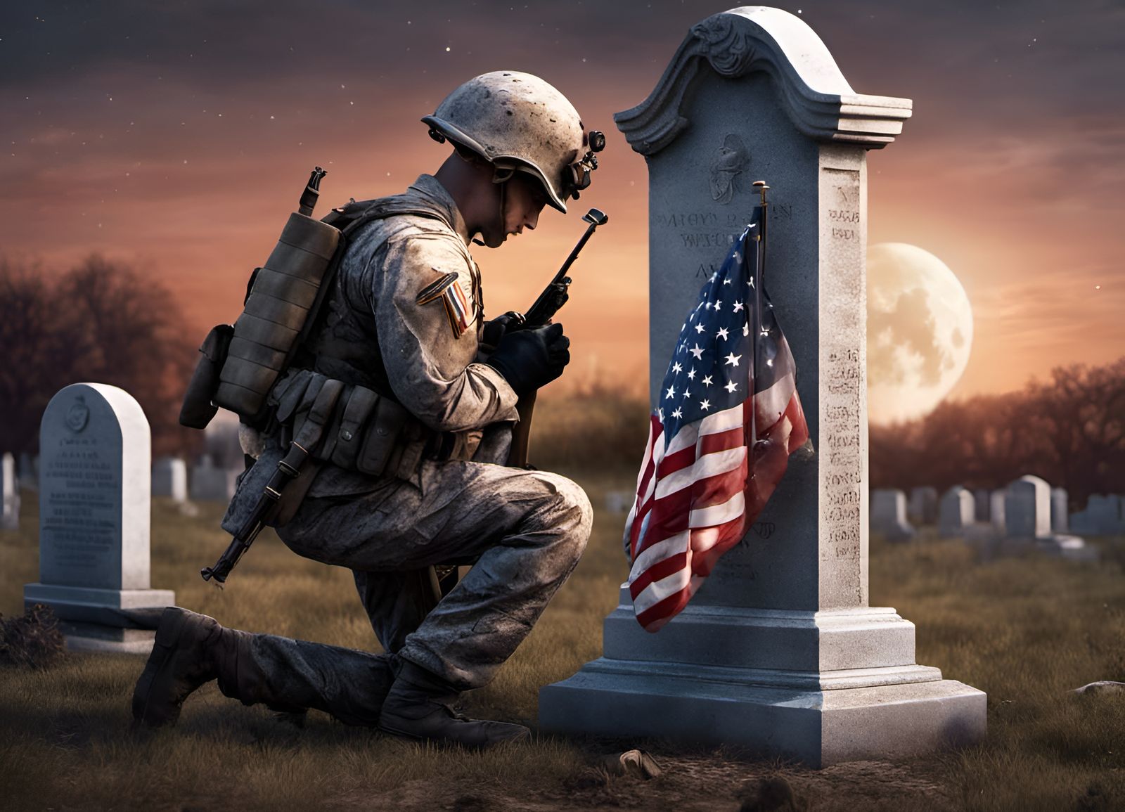 Prayers For A Fallen Friend - AI Generated Artwork - NightCafe Creator