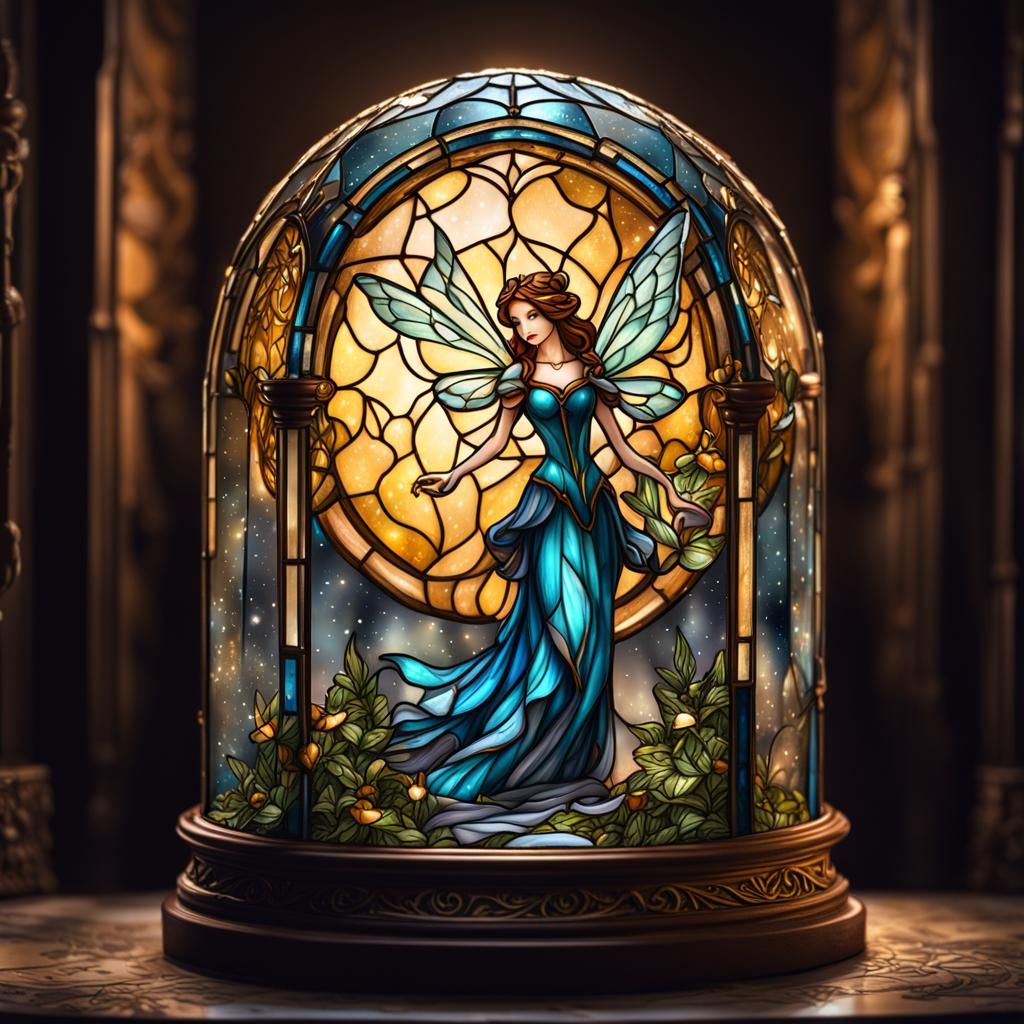 Stained Glass Globe - AI Generated Artwork - NightCafe Creator